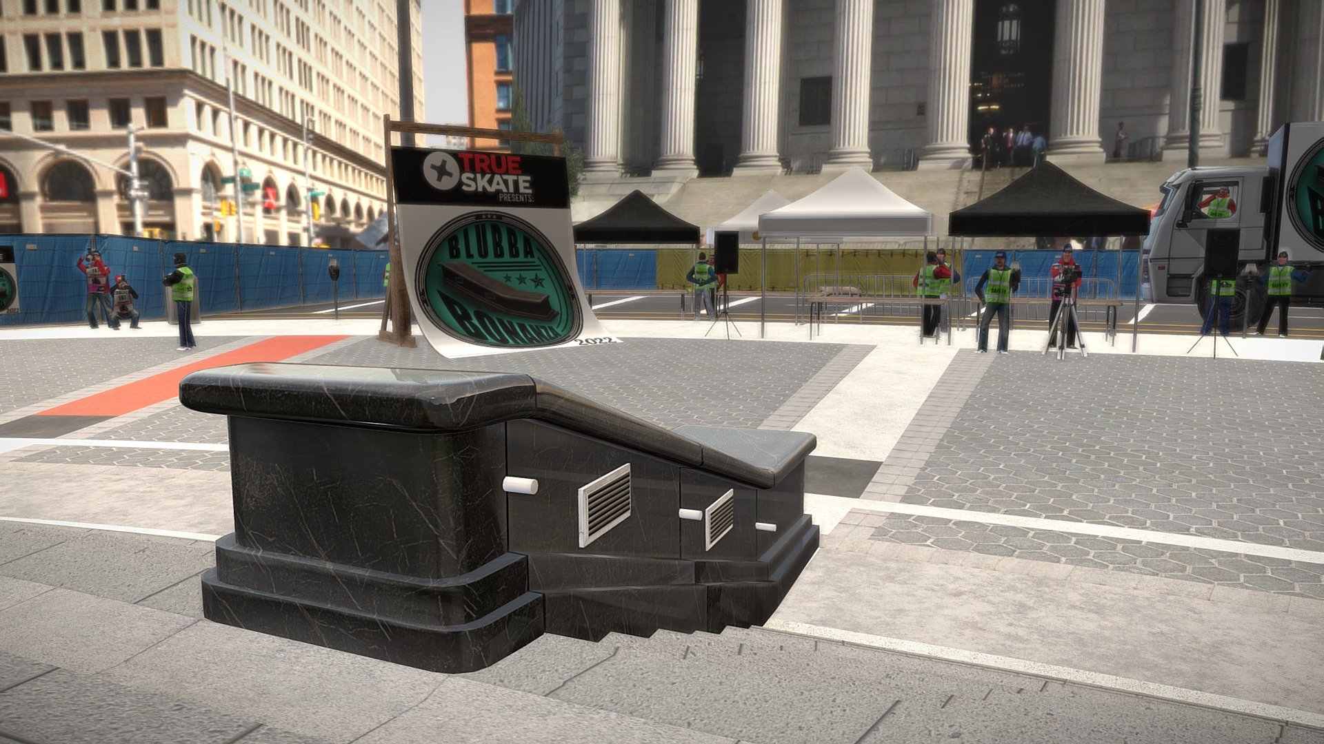 Blubba Ledge, NYC (low-poly scene) - 3D model by Derfmode [2a5aeef ...