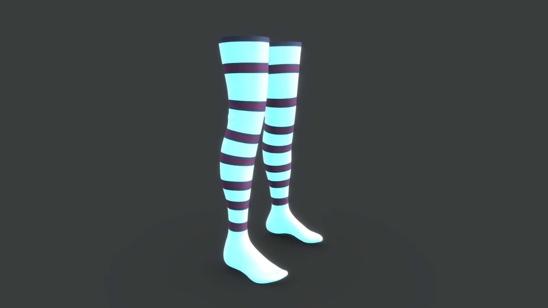 Female Flat Thigh Socks - Buy Royalty Free 3D model by 3dia [2a5ca3a ...