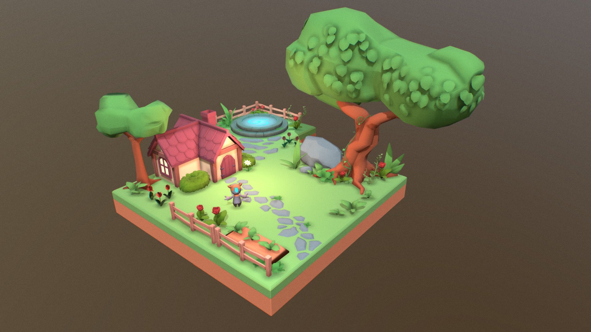 Little Garden Environment - 3D model by Kyan (@KyanKyan) [2a5f0e1 ...