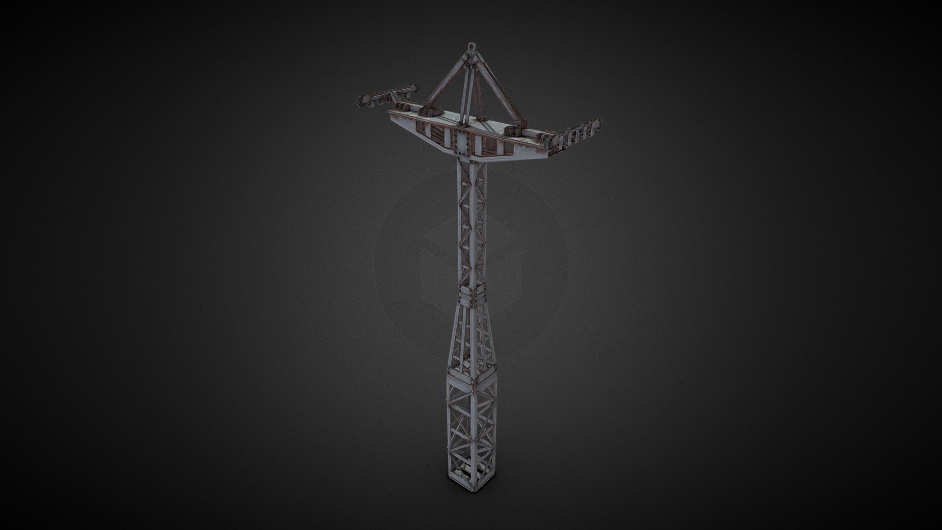 Cable car tower - 3D model by Cristian Iordache (@christian-mg ...