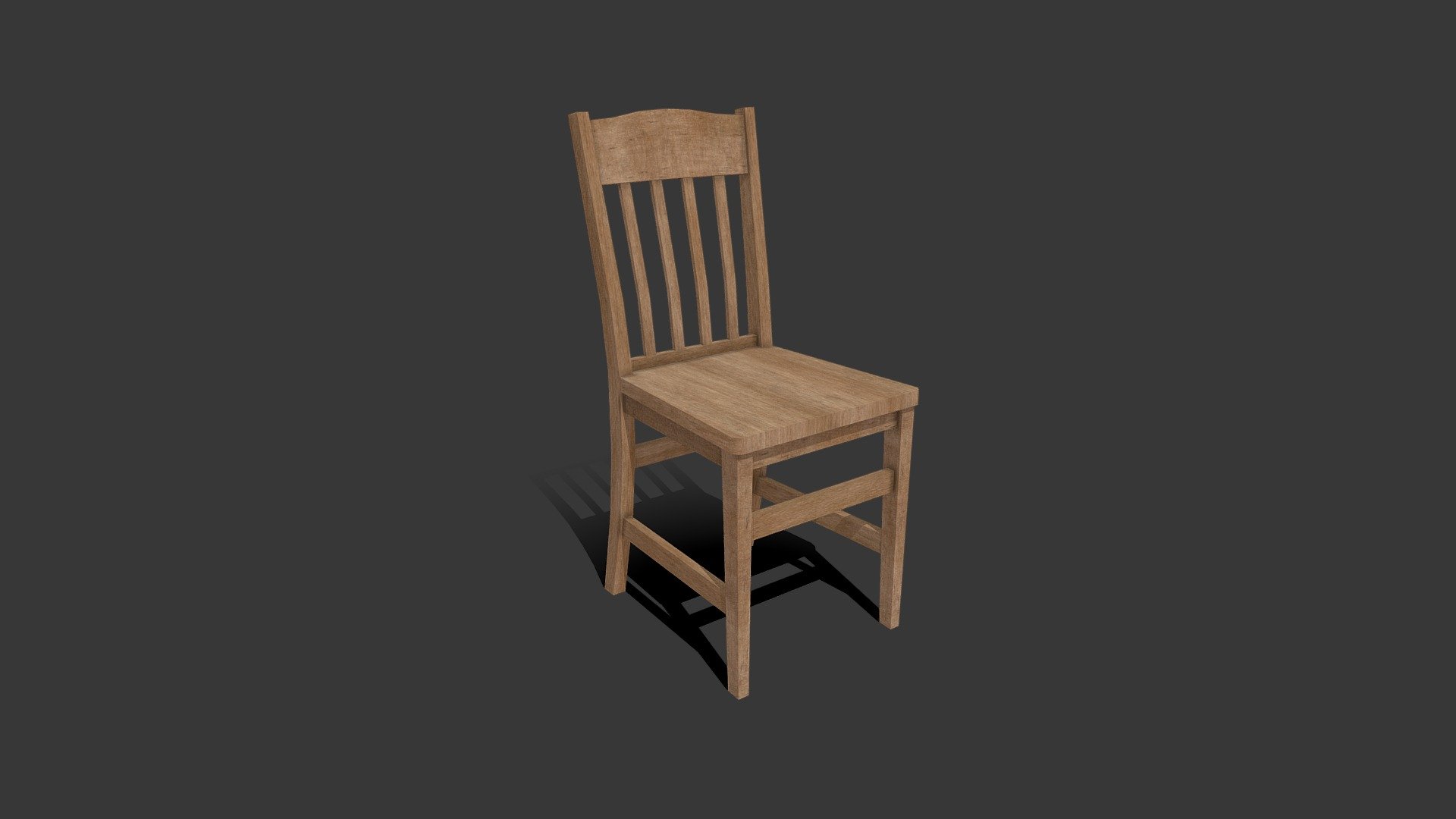 Old Wooden Chair Low-poly - Download Free 3D model by MaX3Dd [2a61dd2 ...
