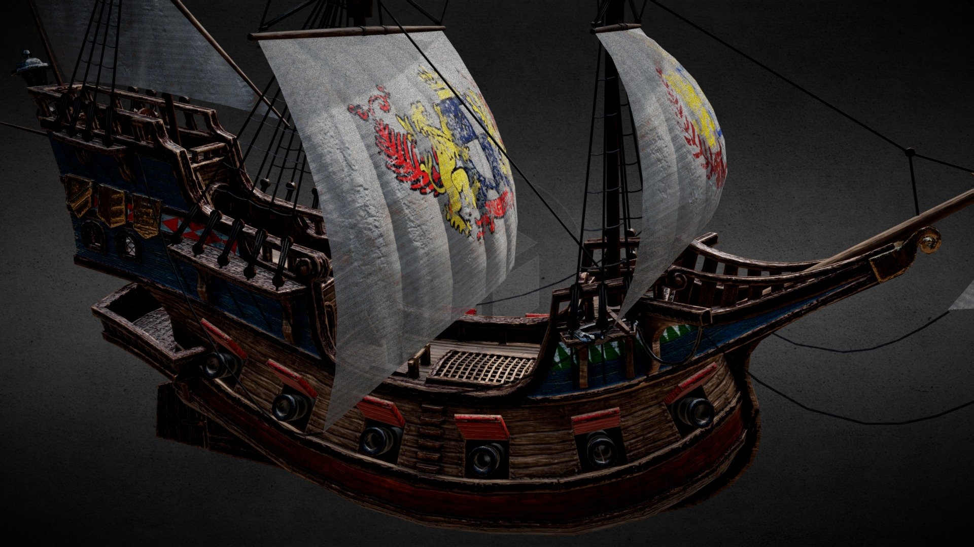 Galeon - 3D model by akjoler [2a62b91] - Sketchfab