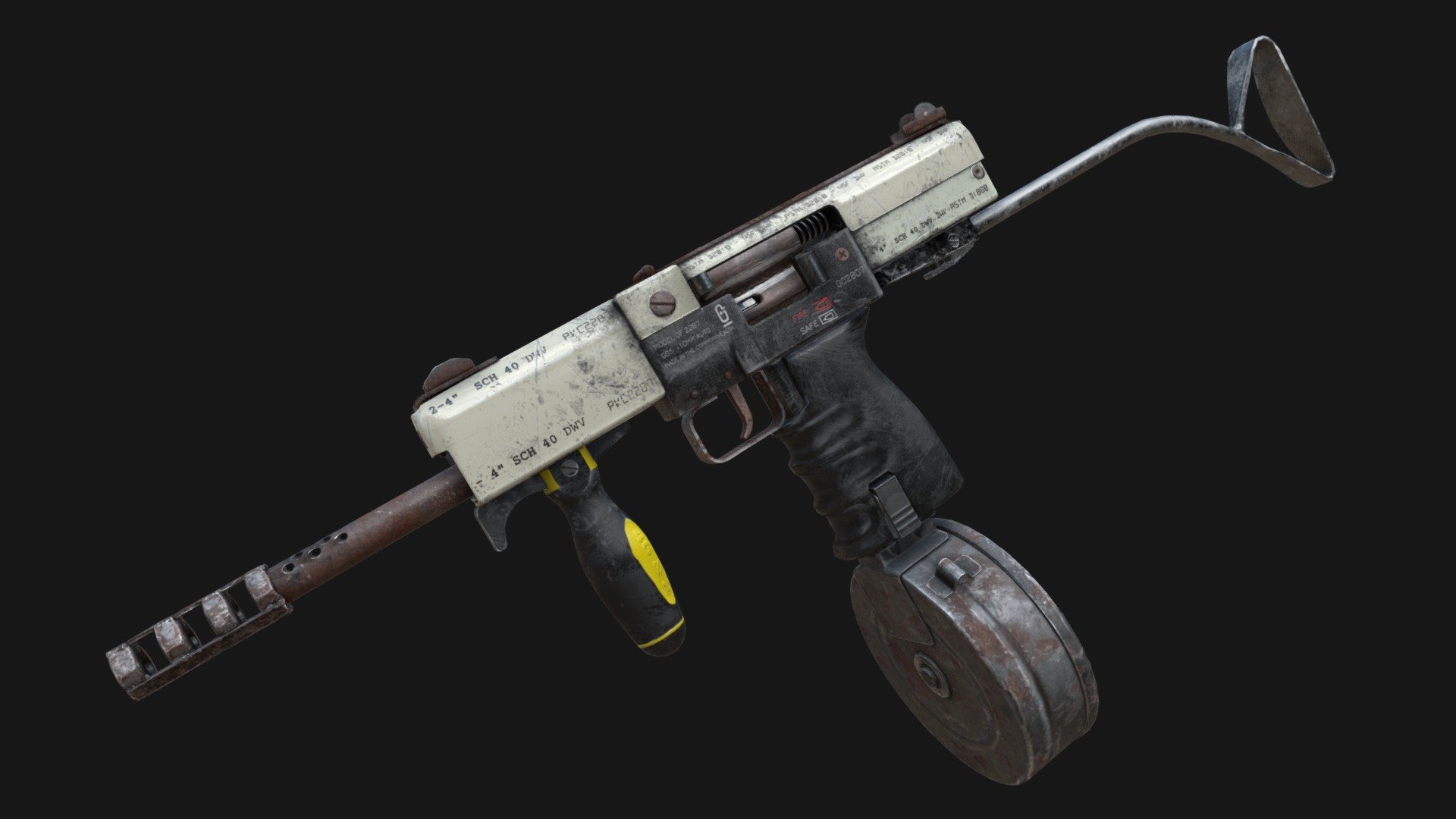 Post Apocalypse Machine Pistol - 3D model by maxvonbehr [2a63770 ...