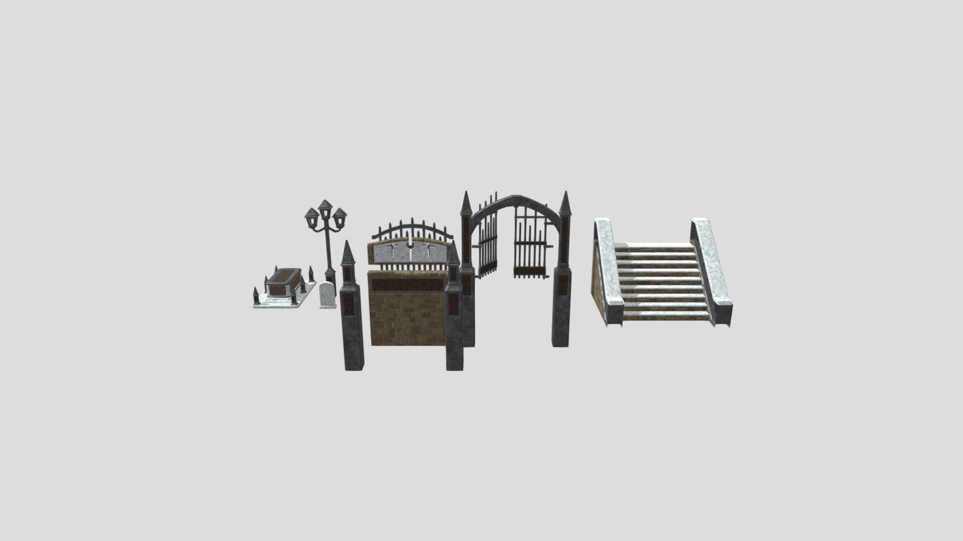 Modular Graveyard - 3D model by Ben Duckett (@BenDuckett95) [2a6b3de ...