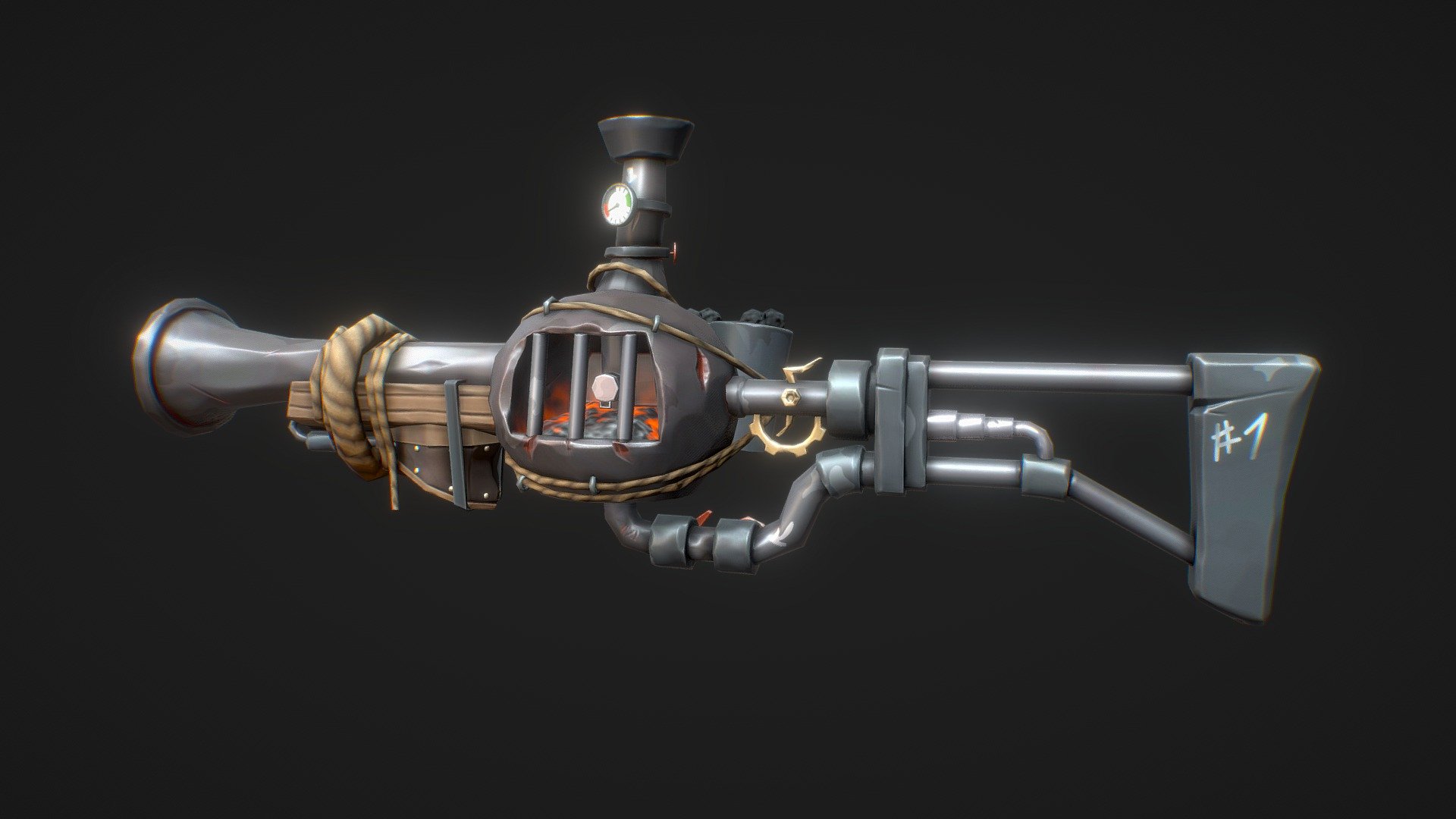 Furnace Musket - Stylized Weapon - 3D model by Alpha16 (@alpha-fr ...