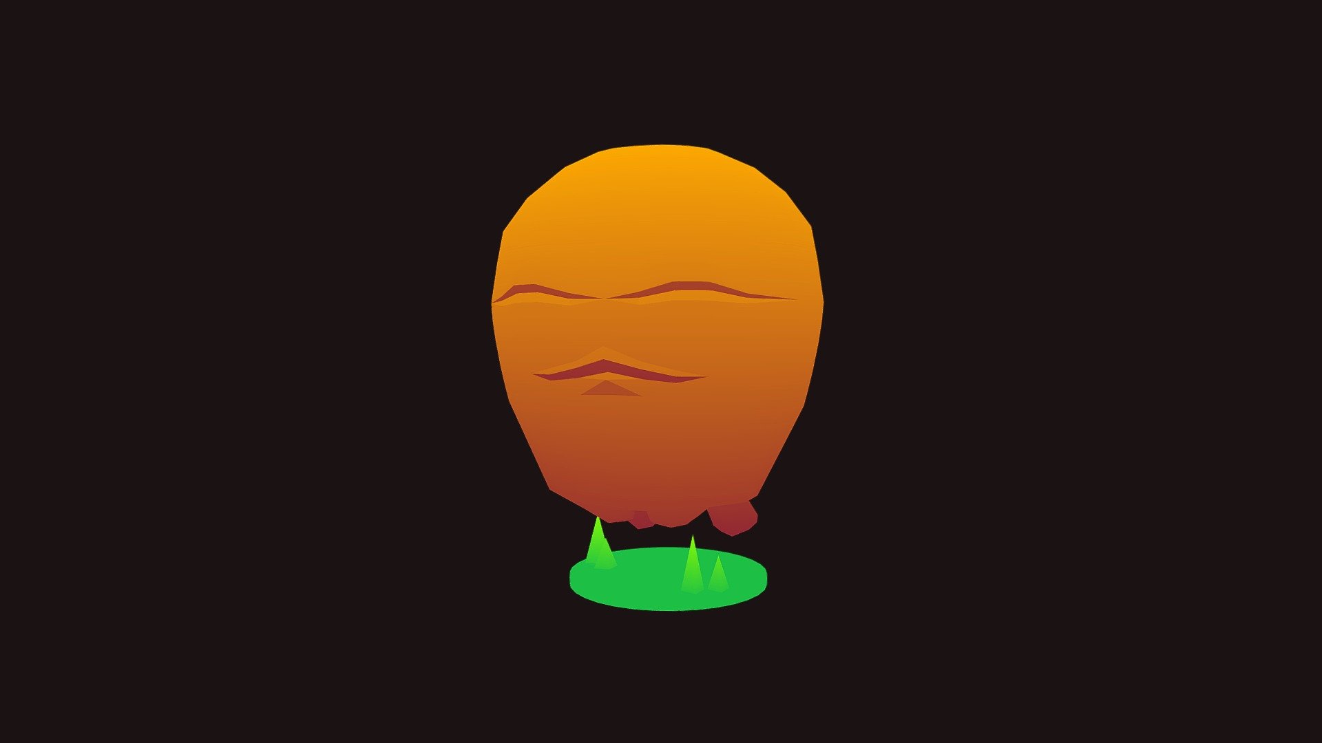 Low Poly Happy Ghost - 3D model by BorgurArt [2a6fc27] - Sketchfab