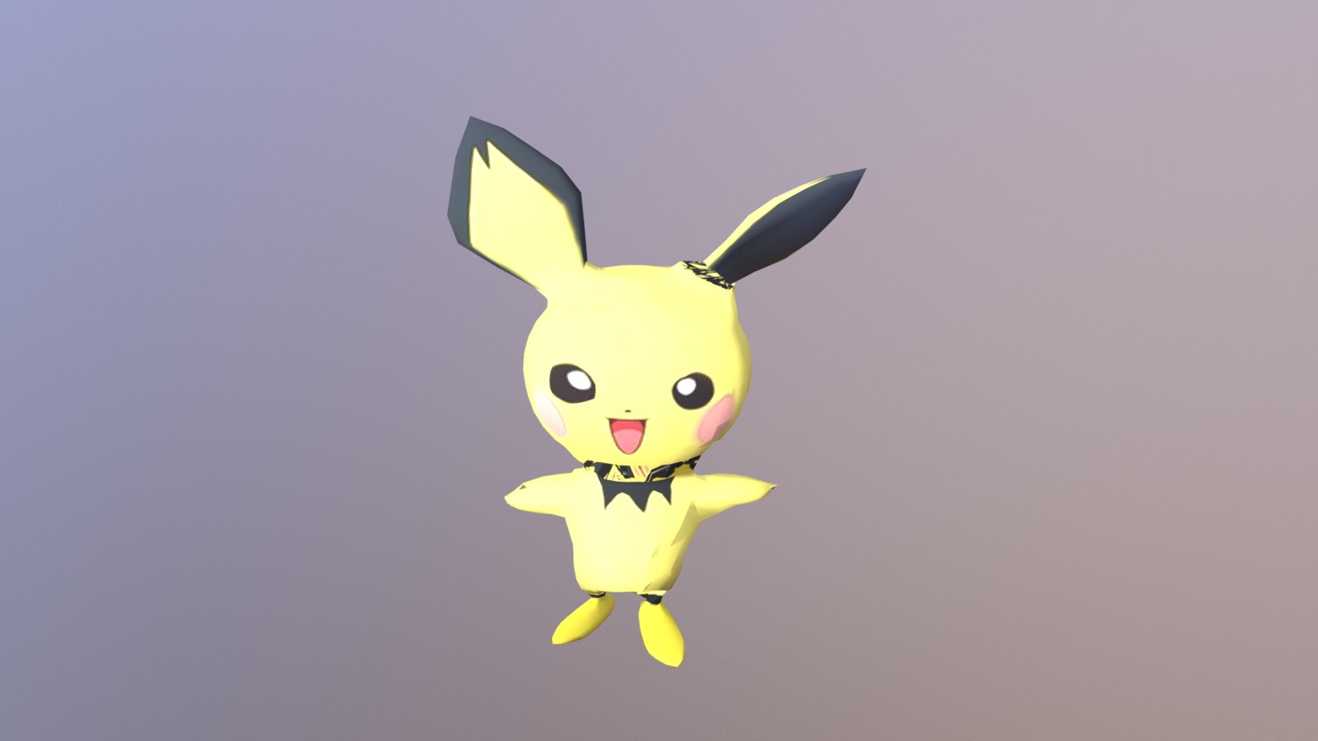 Pichu V3 - 3D model by Tsuriom [2a70aa2] - Sketchfab