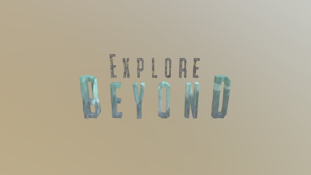Logo Explore Beyound - 3D model by Hannah C. Pinheiro (@Sorellanana ...