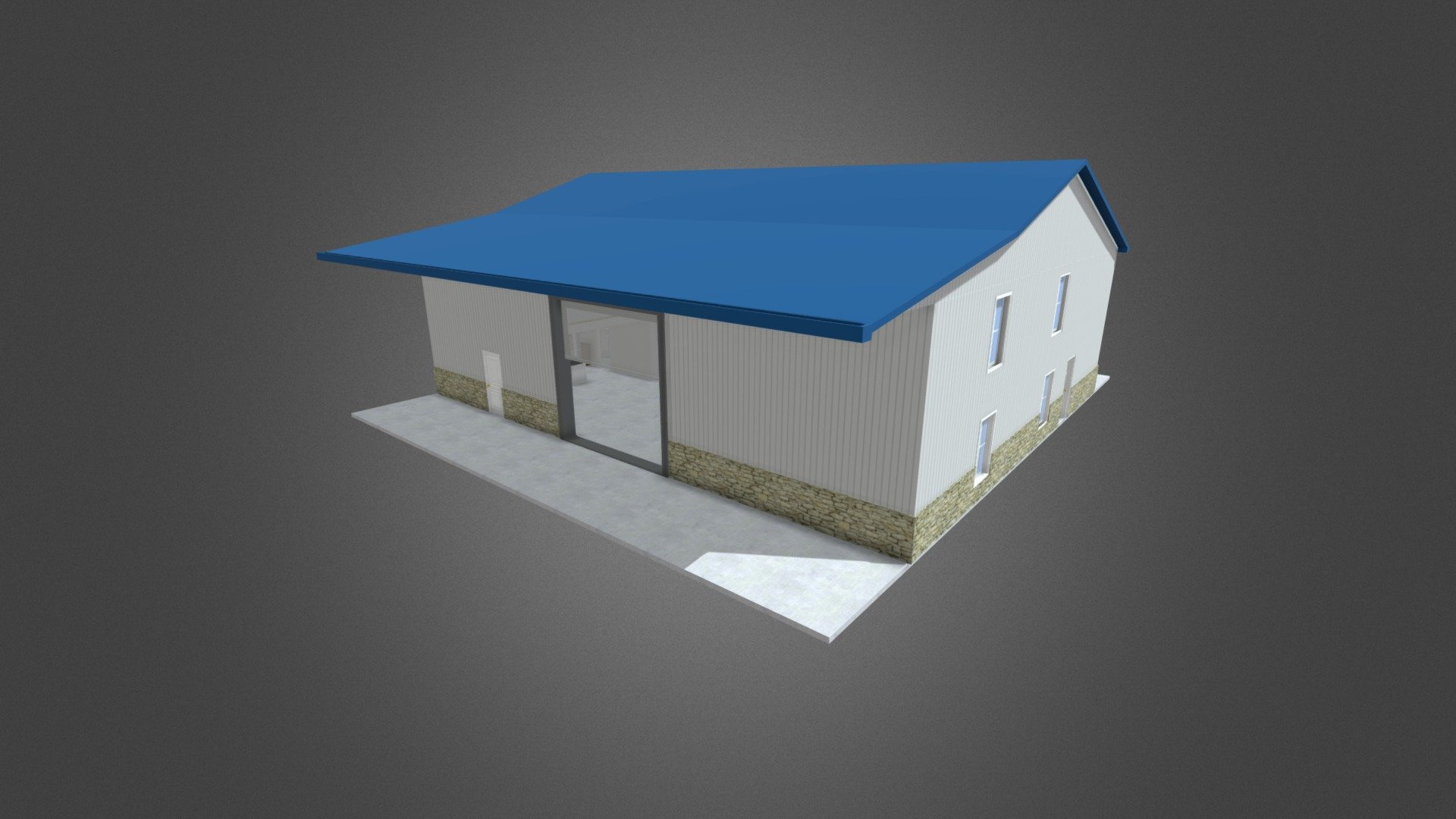 Dormitory Unfurnished - 3D model by belmontguy [2a713cd] - Sketchfab