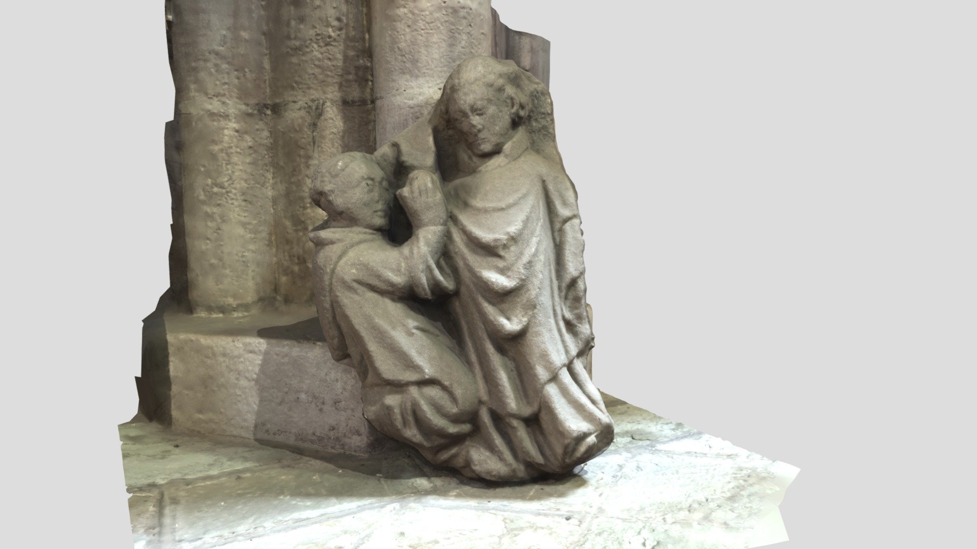 Carved monks, Abbey Dore - 3D model by rubesart [2a71796] - Sketchfab