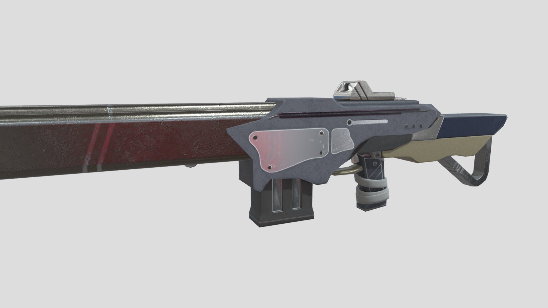 Gun Scfi-Fi - 3D model by Byron_Afton [2a72b33] - Sketchfab