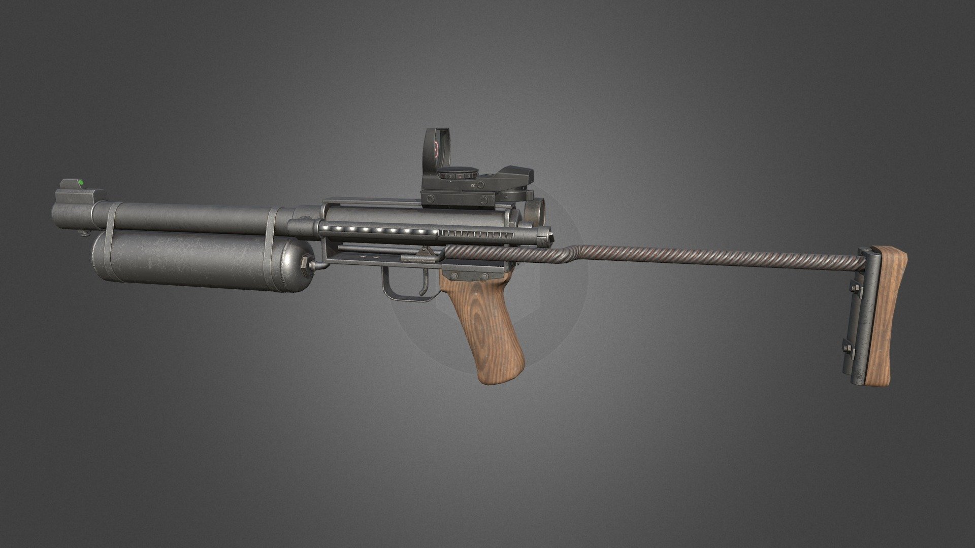 Post apocalyptic tactical air gun - 3D model by Alex44444 [2a72db4 ...