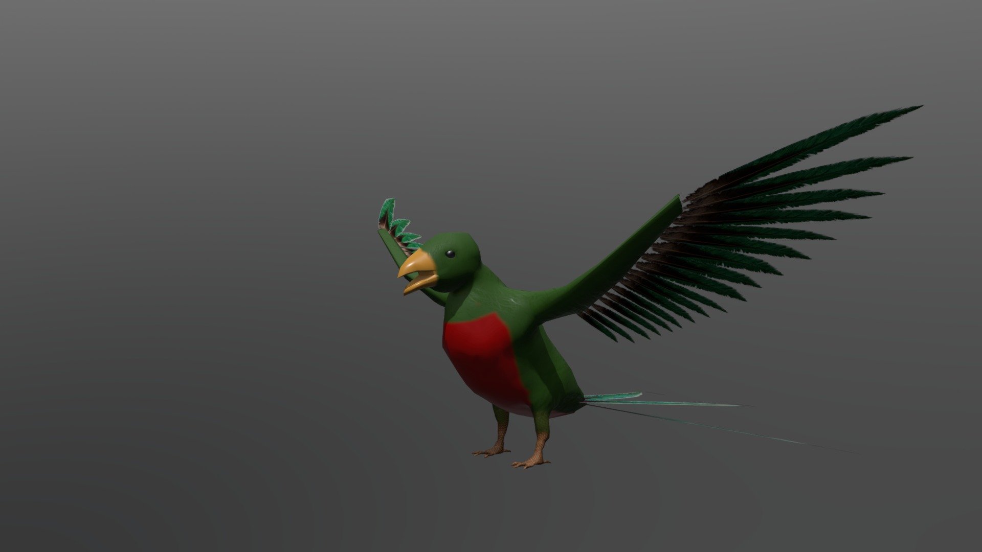 Quetzal - 3D model by Christian-Gomez [2a73078] - Sketchfab