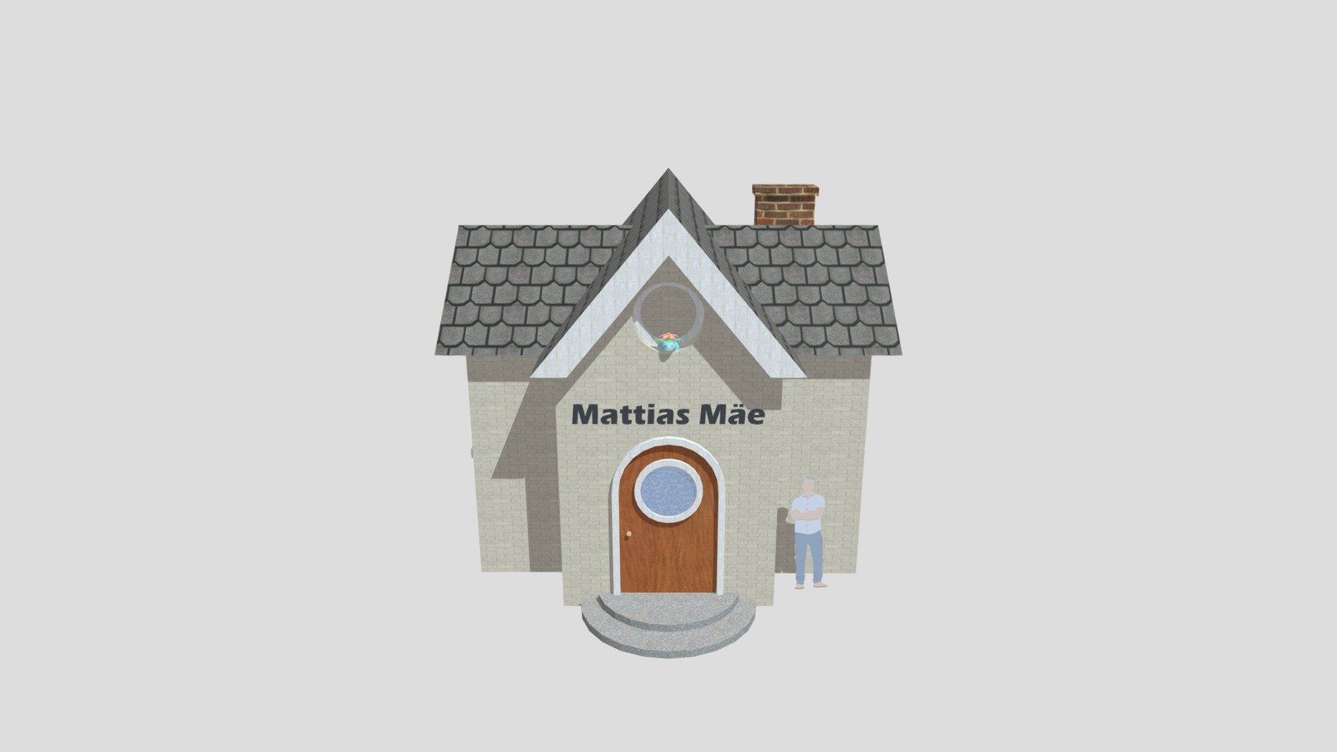 3d house (school project) - 3D model by mmae [2a7717b] - Sketchfab