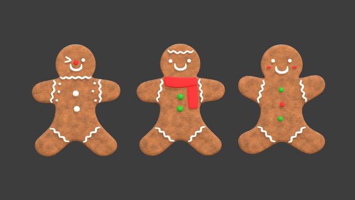 Gingerbread 3D models - Sketchfab