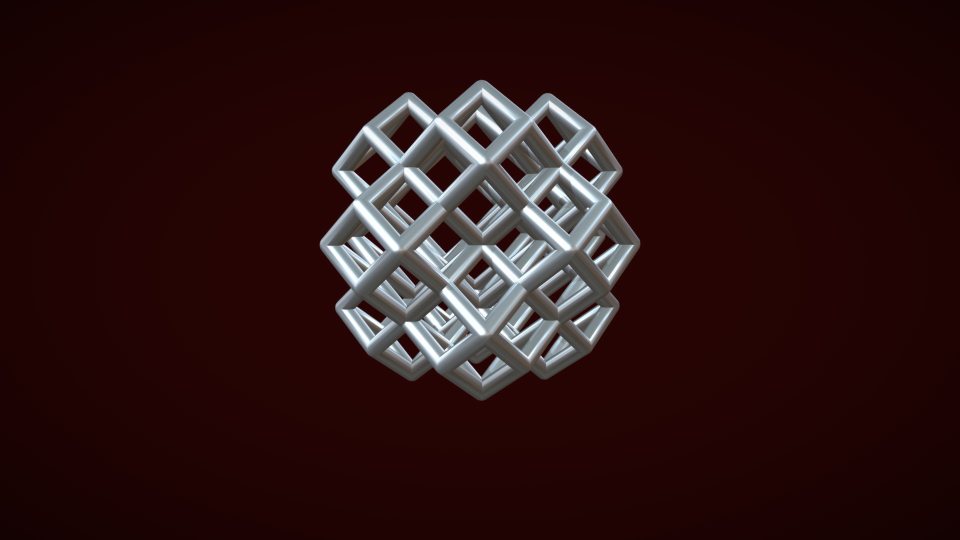 Rhombic Dodecahedrons Lattice - Buy Royalty Free 3D model by ...