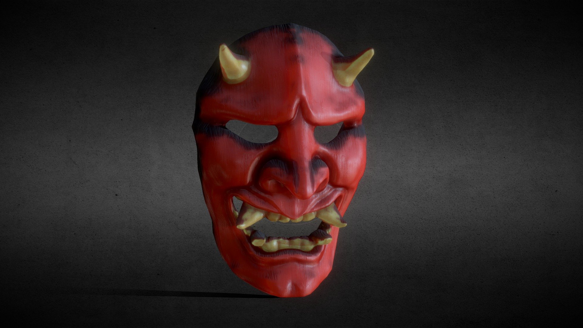 Oni Mask | Low Poly - Buy Royalty Free 3D model by CleanCraft3D ...