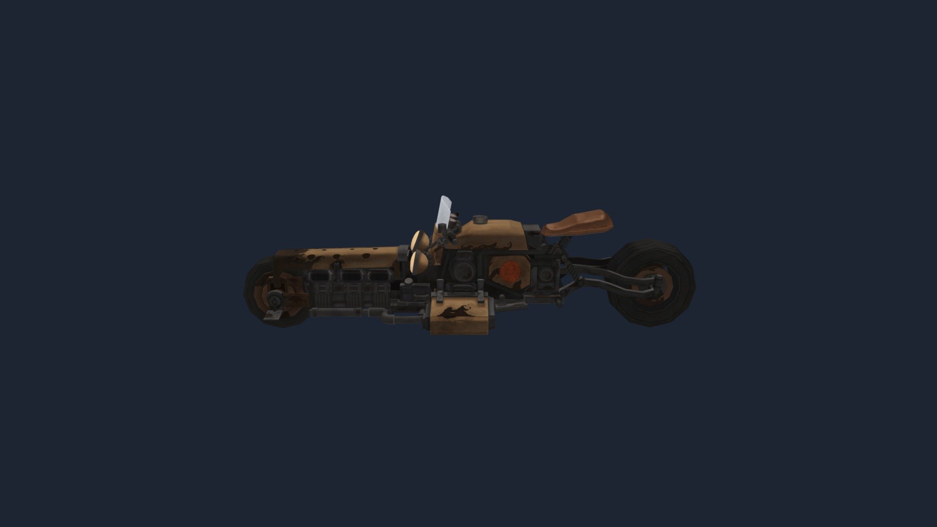 Dieselpunk motorcycle - 3D model by JM (@a83036378) [2a78068] - Sketchfab