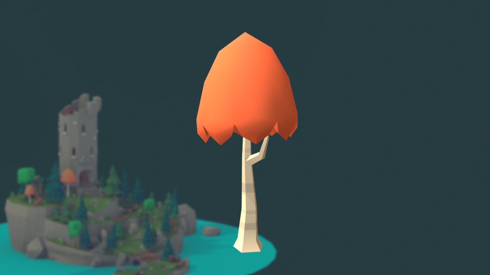 Medieval Fantasy - Tree B - Download Free 3D model by roguenoodle ...