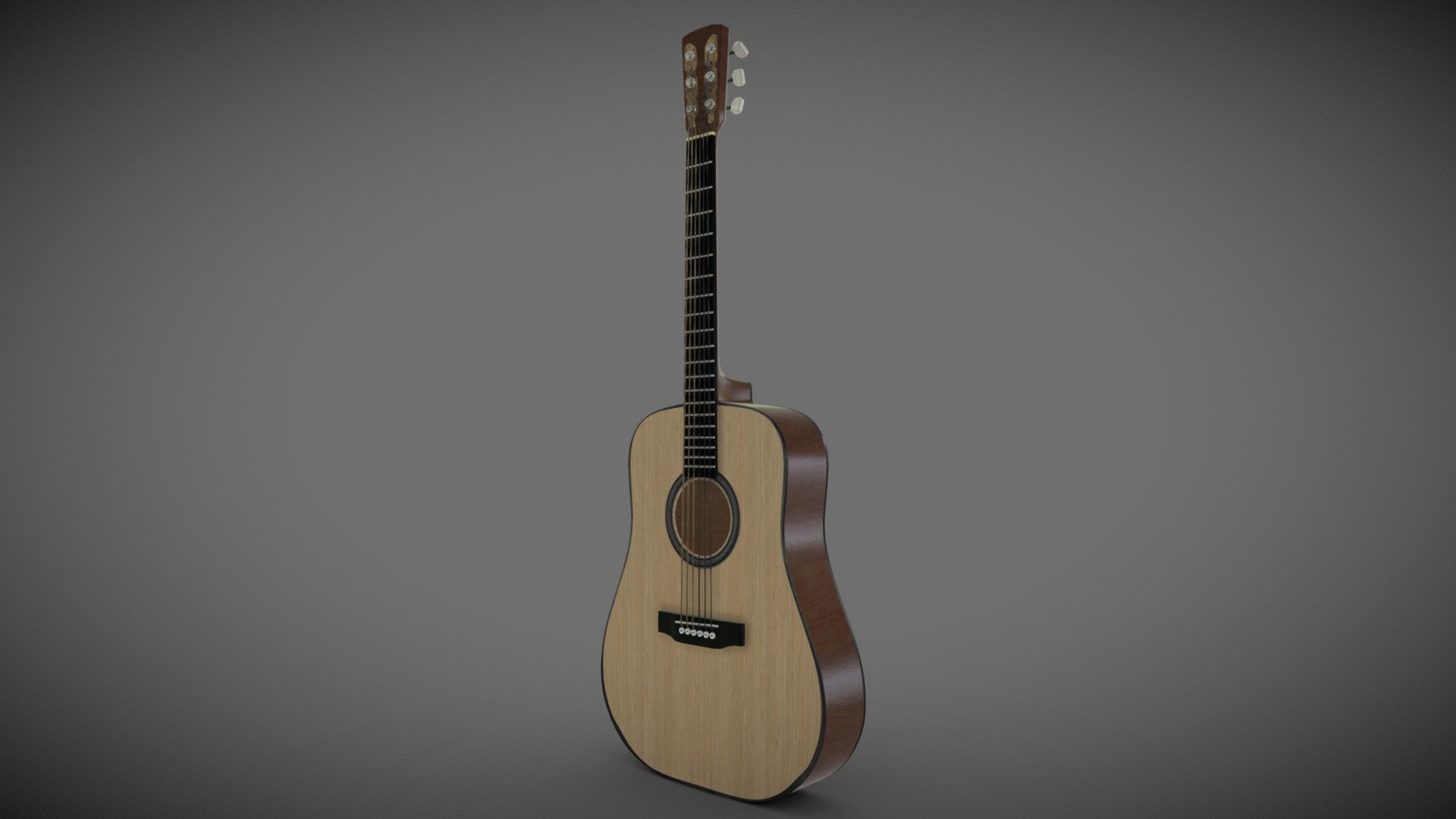 Acoustic Guitar - 3D model by JuanGomez (@GomezJuan) [2a8143f] - Sketchfab
