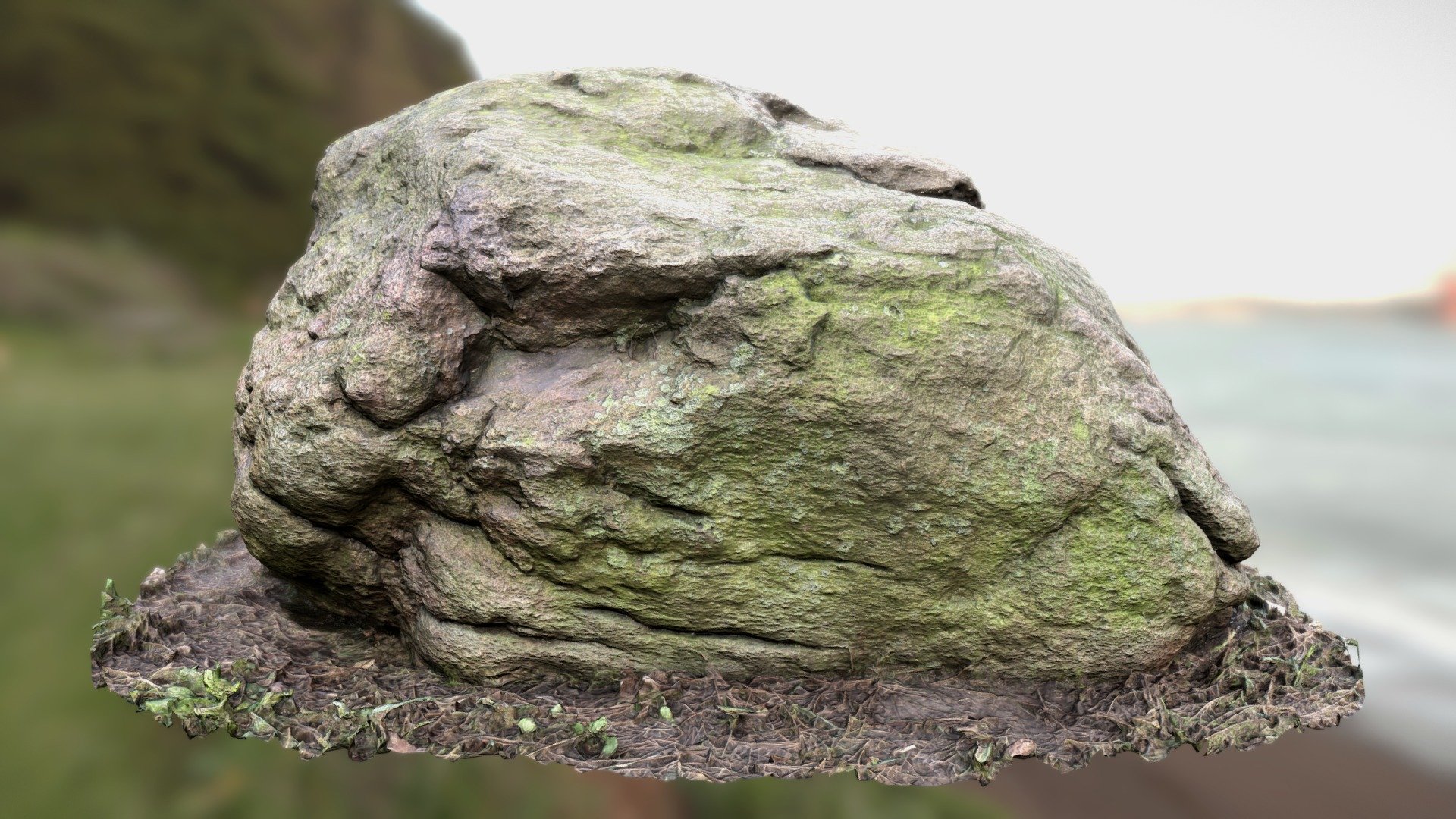 Mossy wet stone 1 - Download Free 3D model by 3dhdscan [2a8274b ...