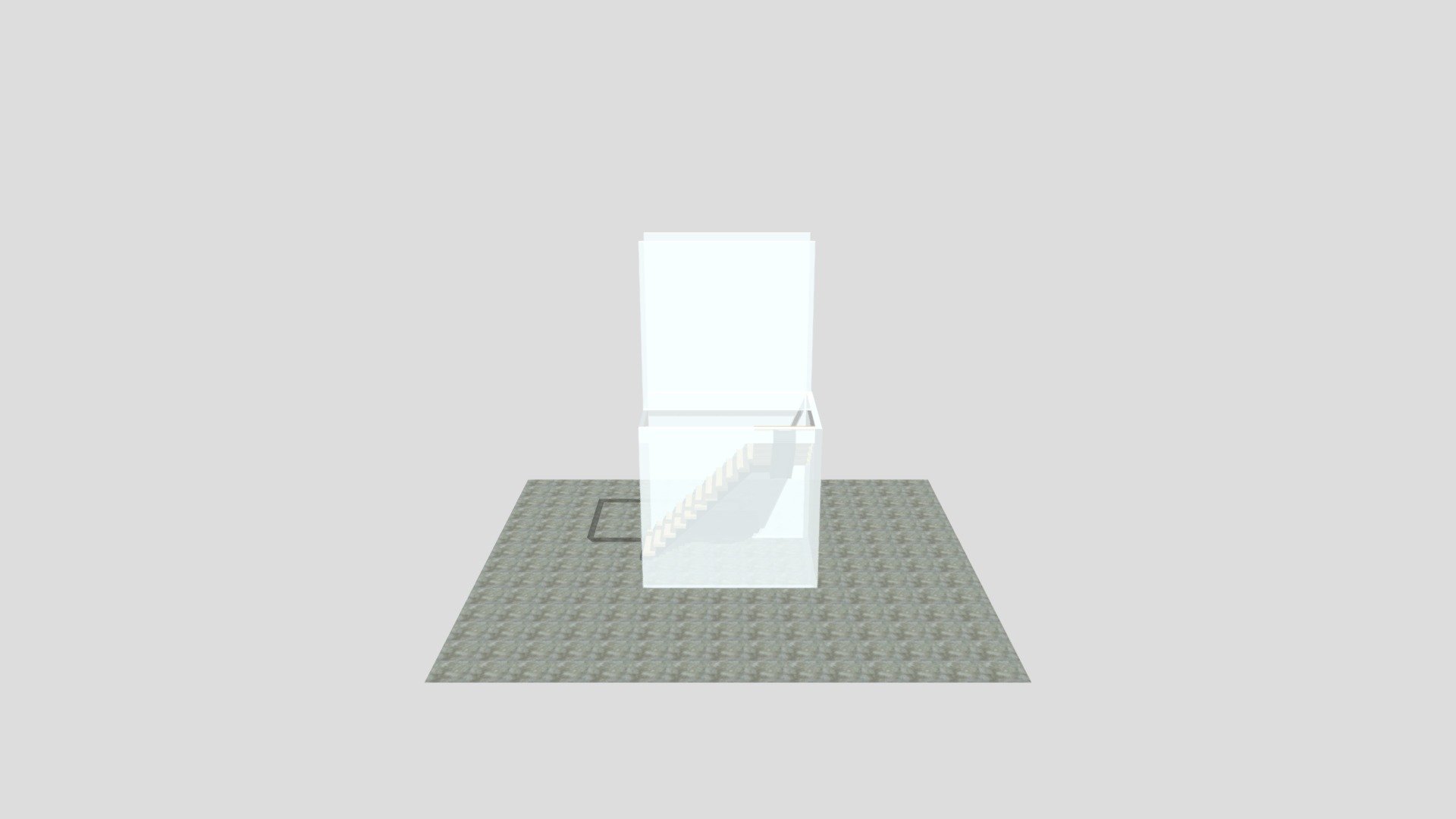 Center wood box L shape stair - 3D model by StairVision [2a85ab7 ...