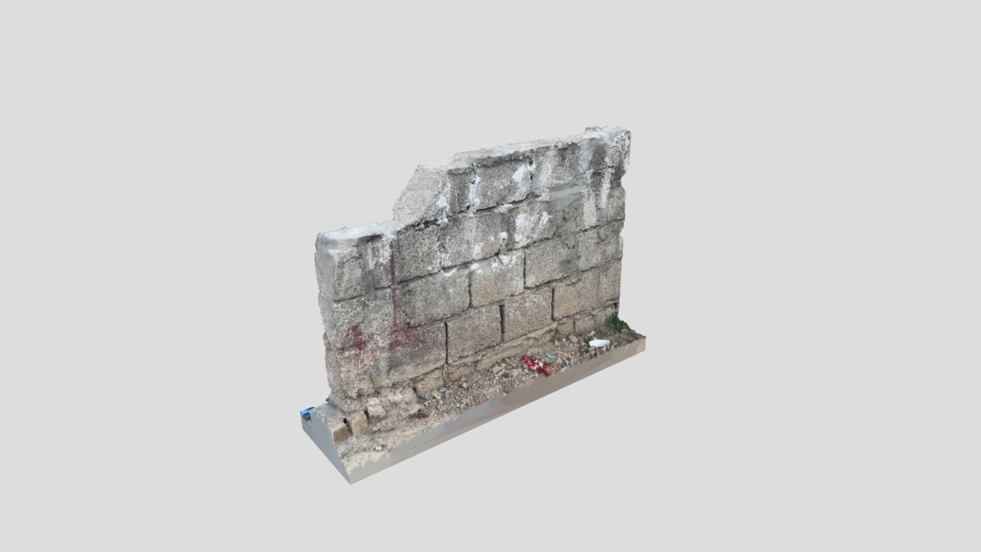 Broken Wall - Download Free 3D model by hamza69 [2a86f88] - Sketchfab