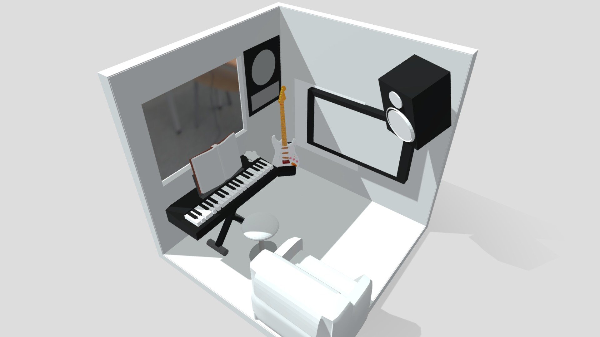Music Room - 3D model by revatema08 [2a8a946] - Sketchfab