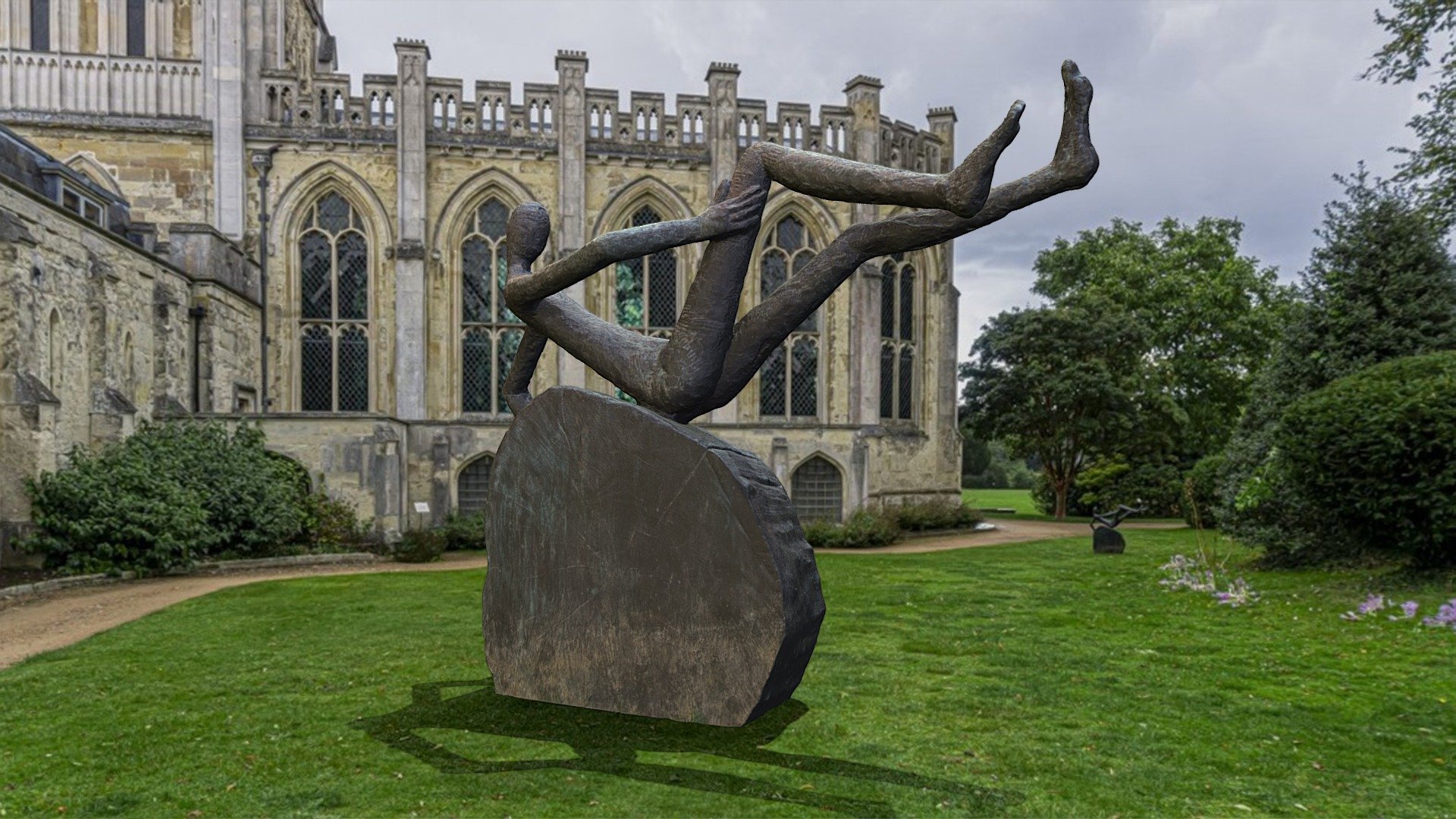 "Falling Man" by Helen Sinclair - 3D model by public-art.uk [2a8ac3e ...