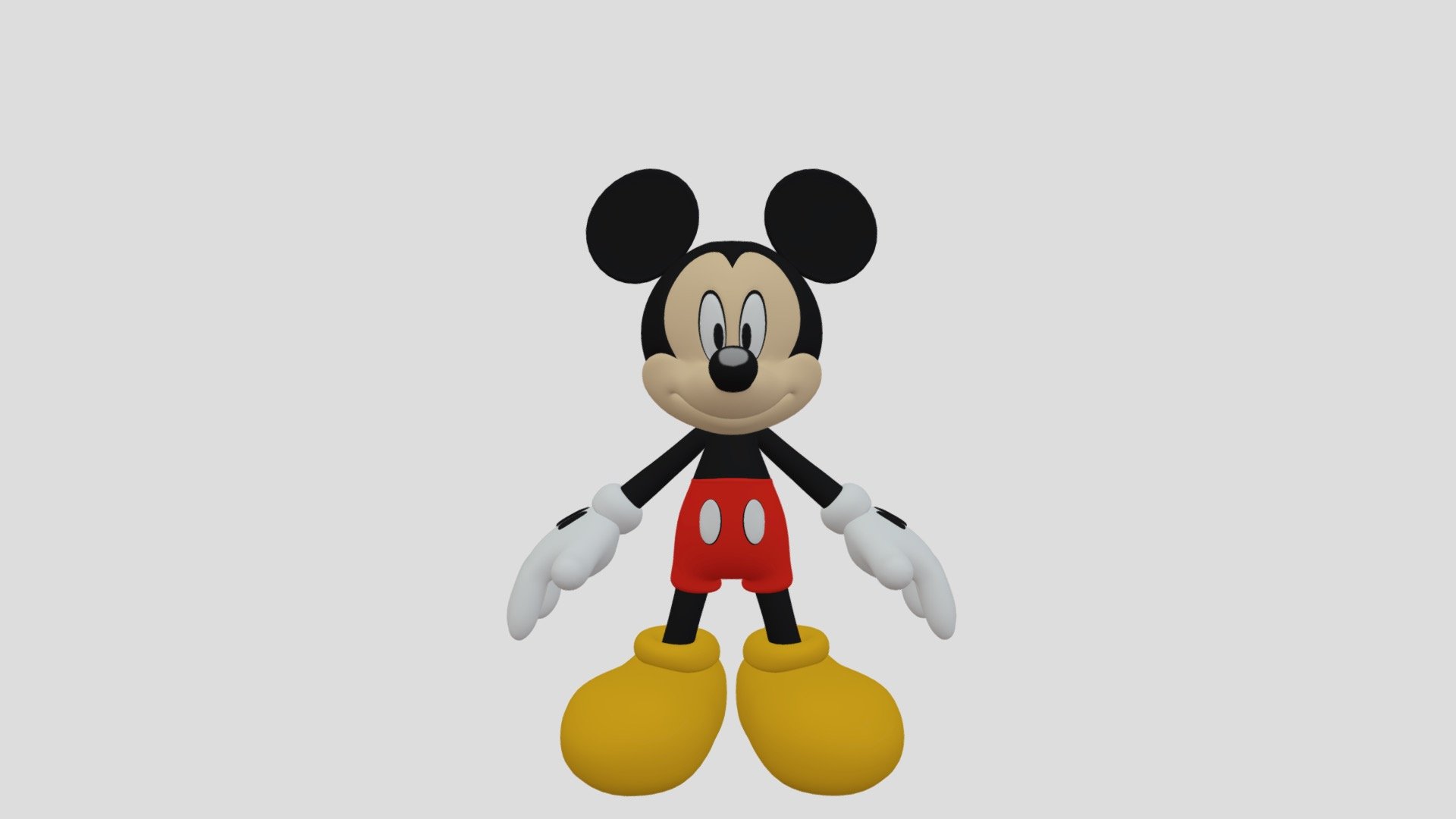 Mickey And Friends Mickey Mouse (Updated) - Download Free 3D model by ...