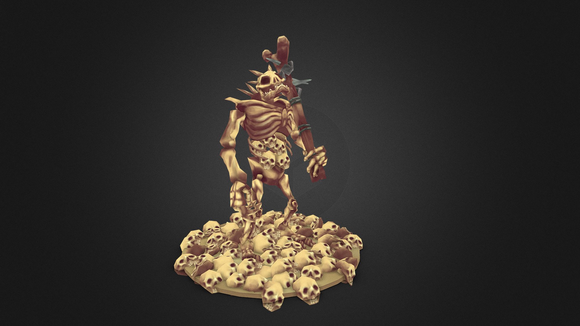 Bone Golem - Download Free 3D model by Tor Halle-McIntyre (@mophs ...