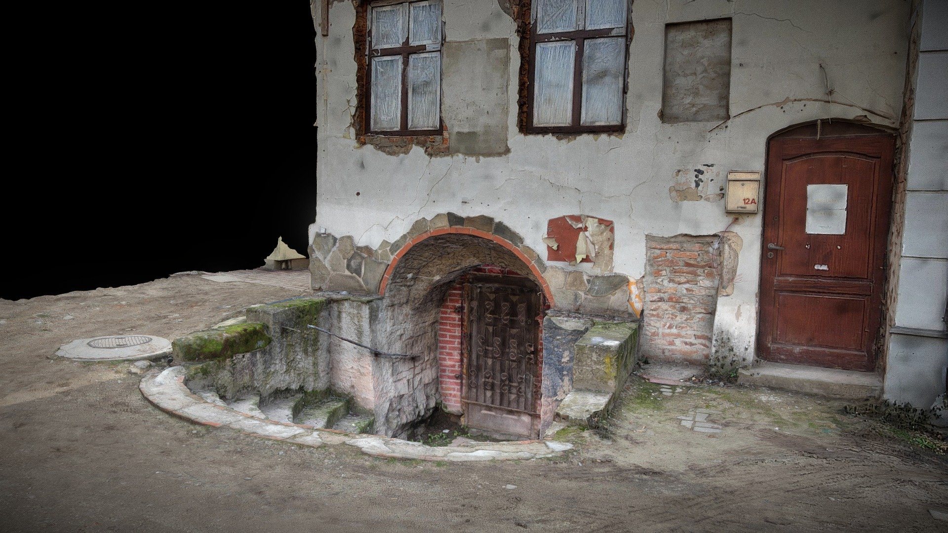 Bielsko-Biala, Center, Entrance to a cellar - Download Free 3D model by ...