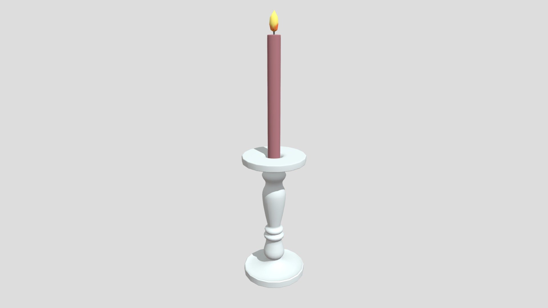 Candle - Download Free 3D model by 1-3D.com [2a930f7] - Sketchfab