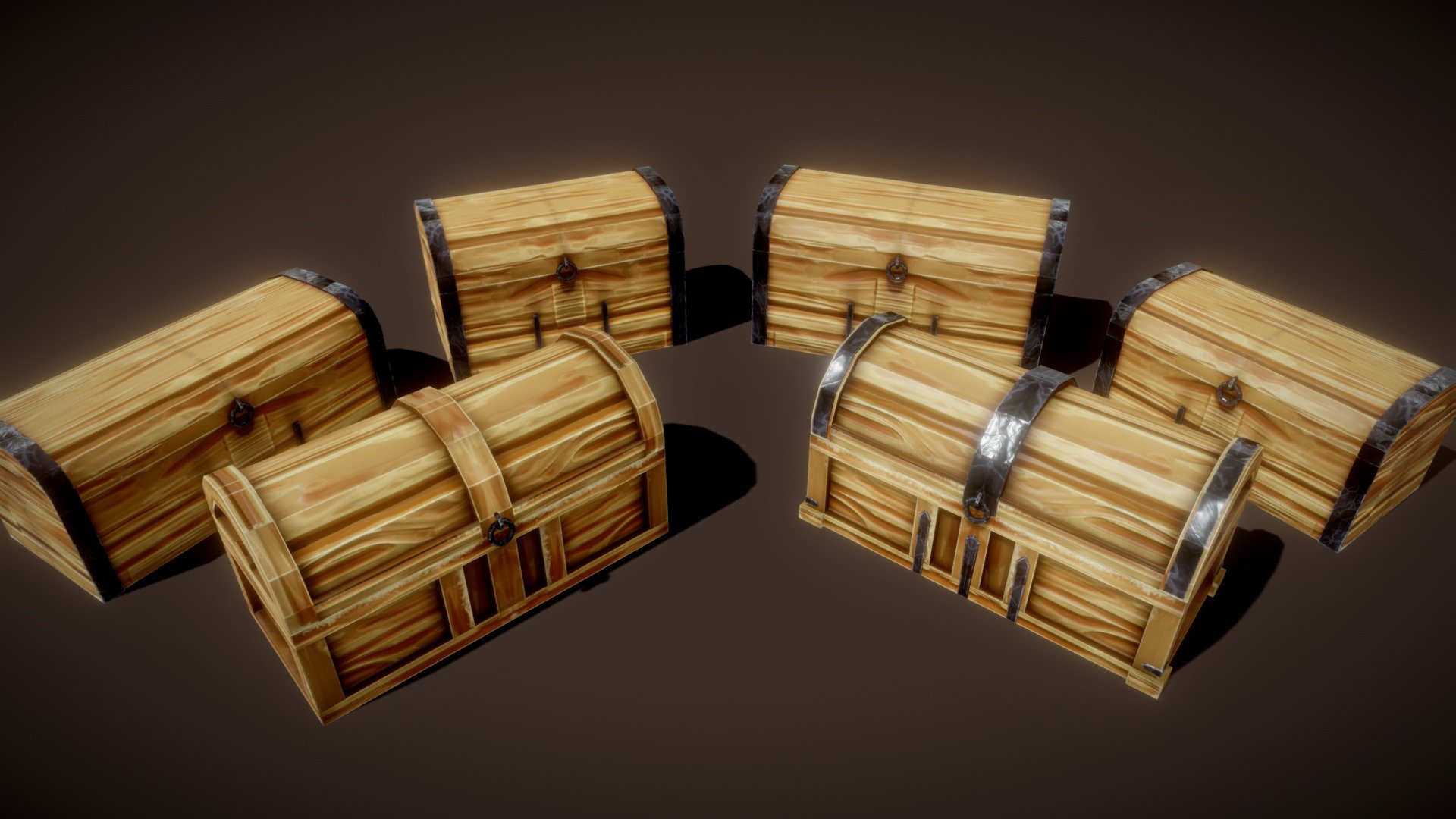 Wooden chests pack - Buy Royalty Free 3D model by Agitek Softworks Inc ...