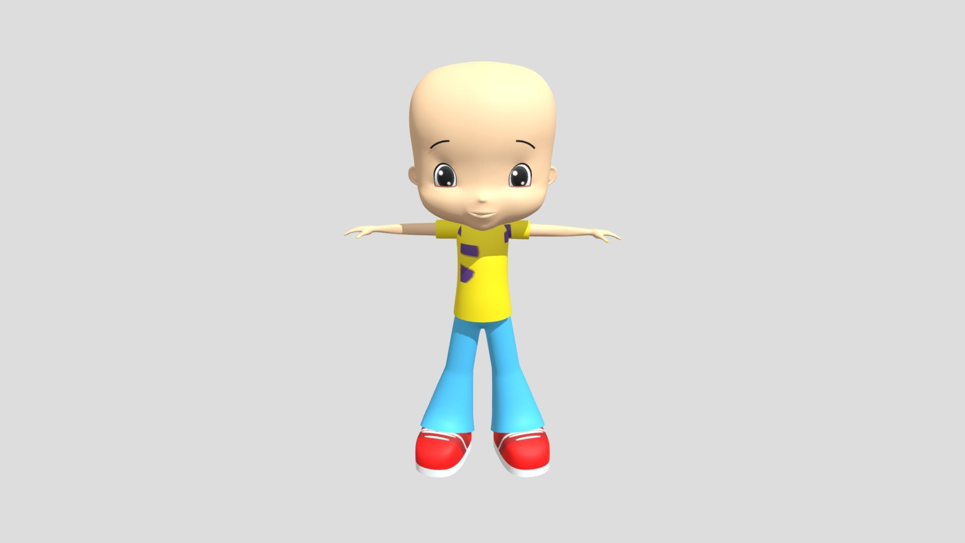 Caillou - Download Free 3D model by trcchannel570 [2a96021] - Sketchfab