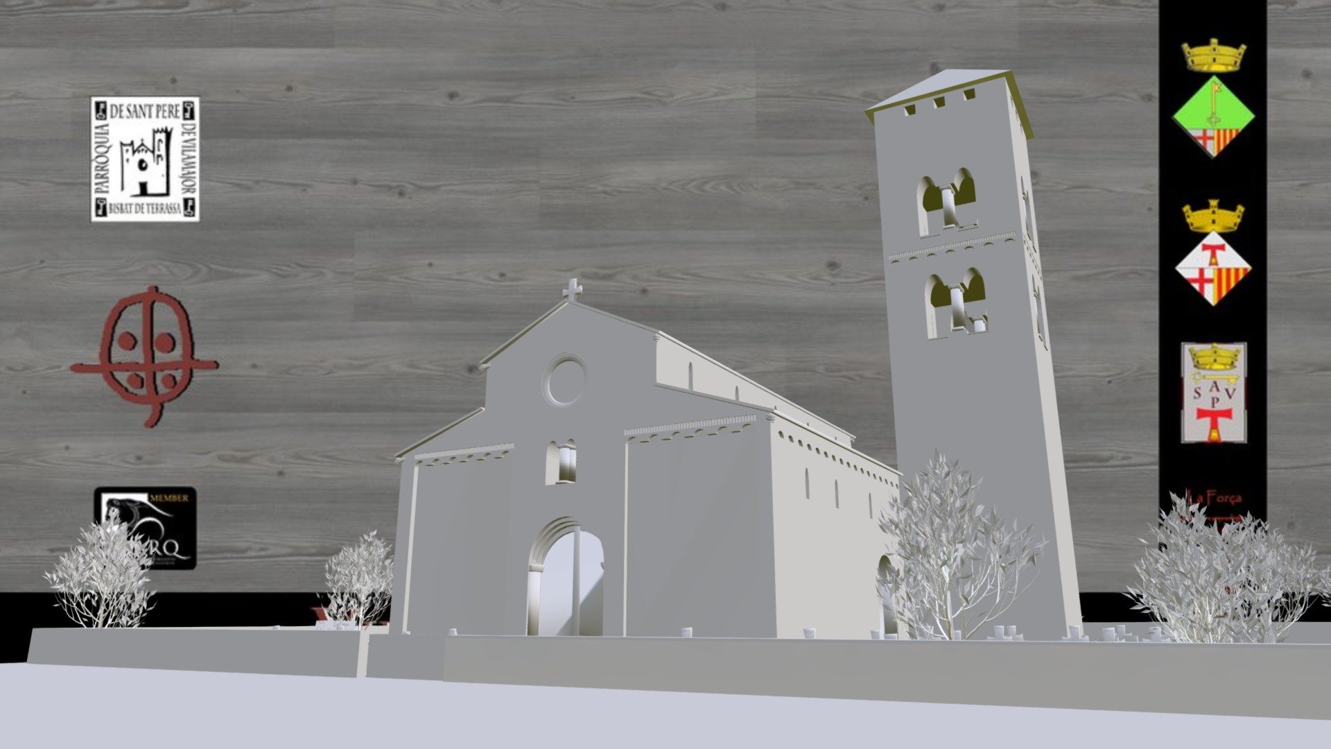 Recreació de l'església romànica de SPV - 3D model by Vilamajor Museu ...