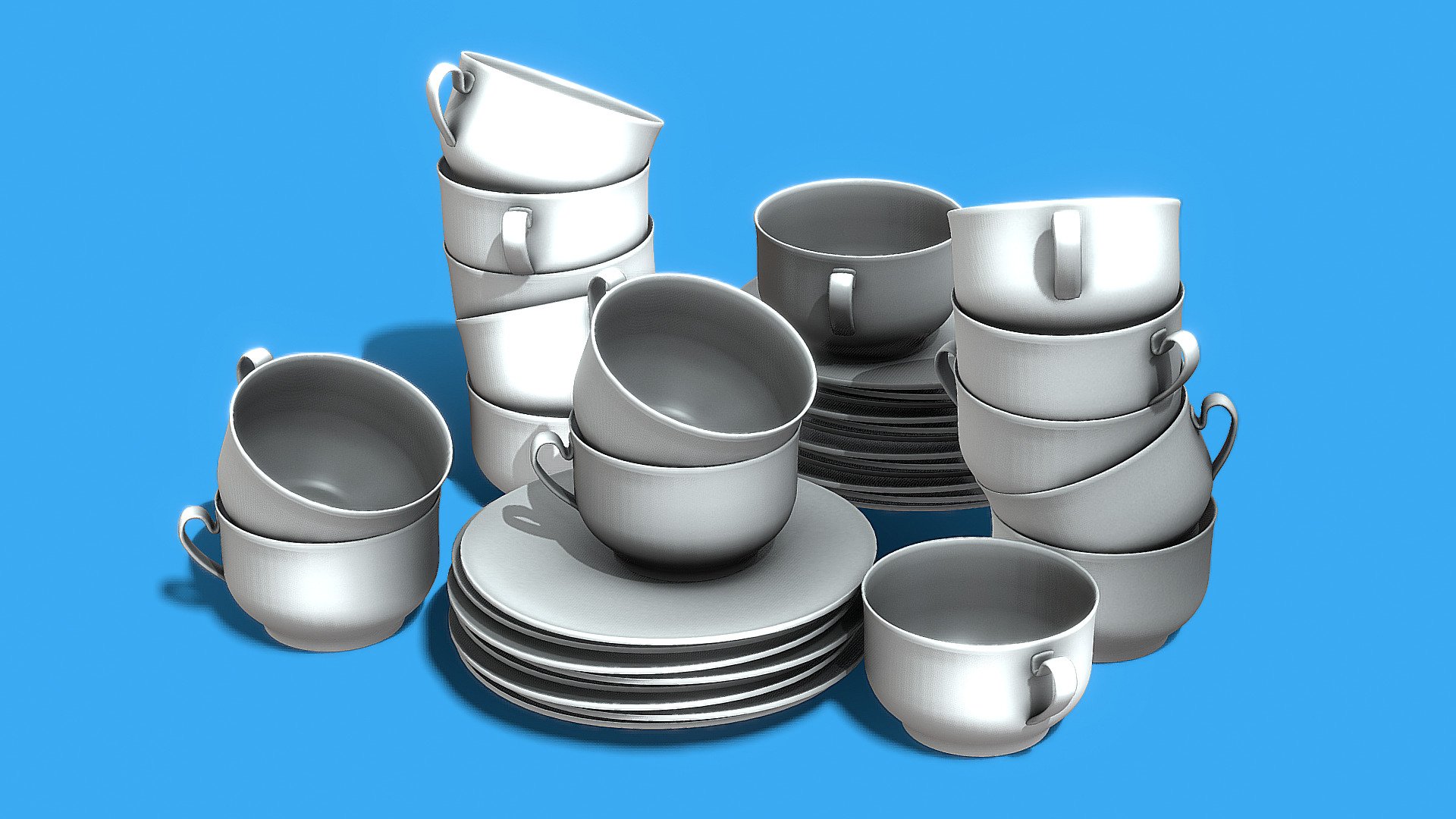 Crockery. Set - Download Free 3D model by ℜ𝔢𝔞𝔩 𝔖𝔩𝔦𝔪 𝔖𝔥𝔞𝔡𝔶 (@real ...