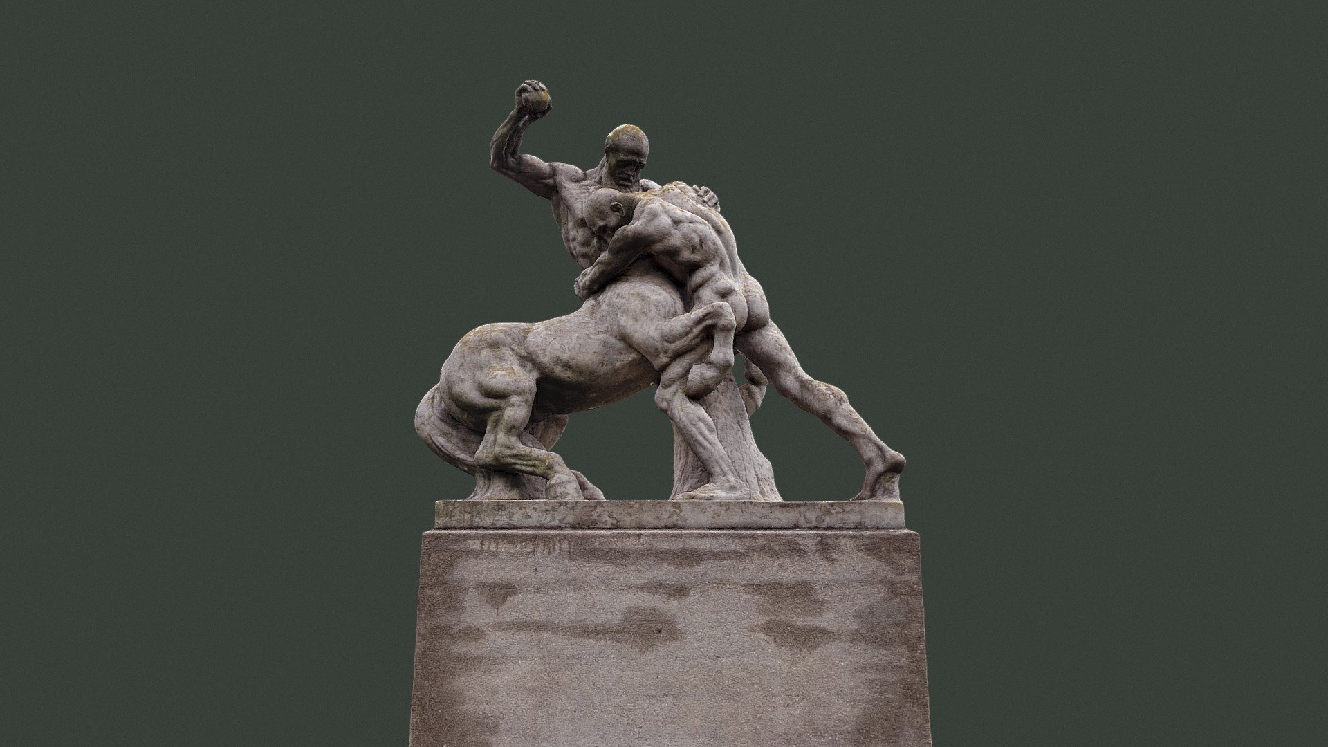 Hercules fighting a Centaur by Ludwig Manzel - 3D model by Negatywiec ...
