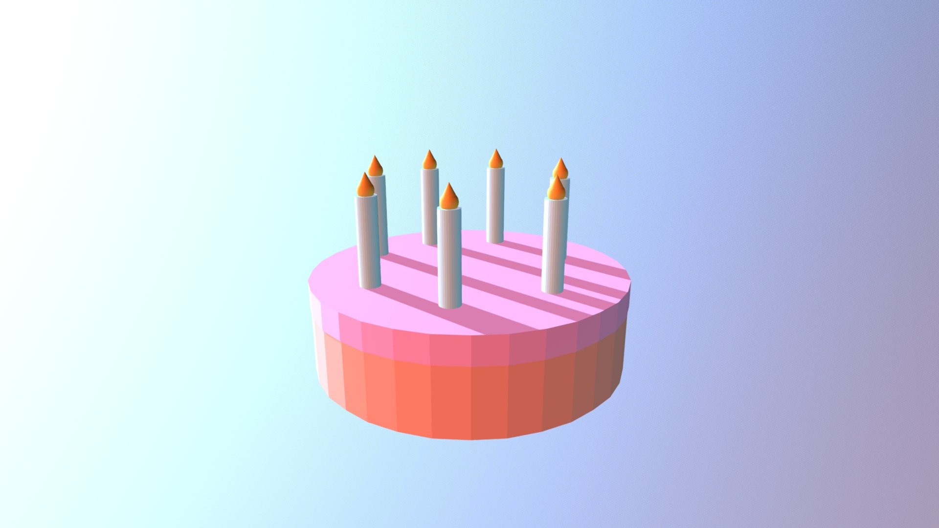 Birthday Cake - 3D model by Kappinski [2a99c8a] - Sketchfab