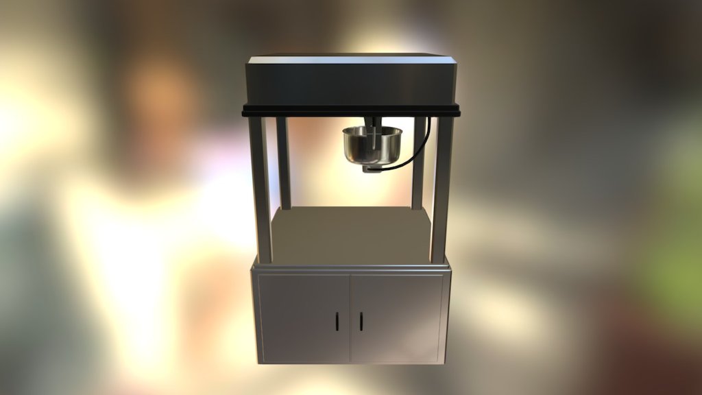 Popcorn Machine - 3D model by shargrave4 (@sh385) [2a9c43c] - Sketchfab