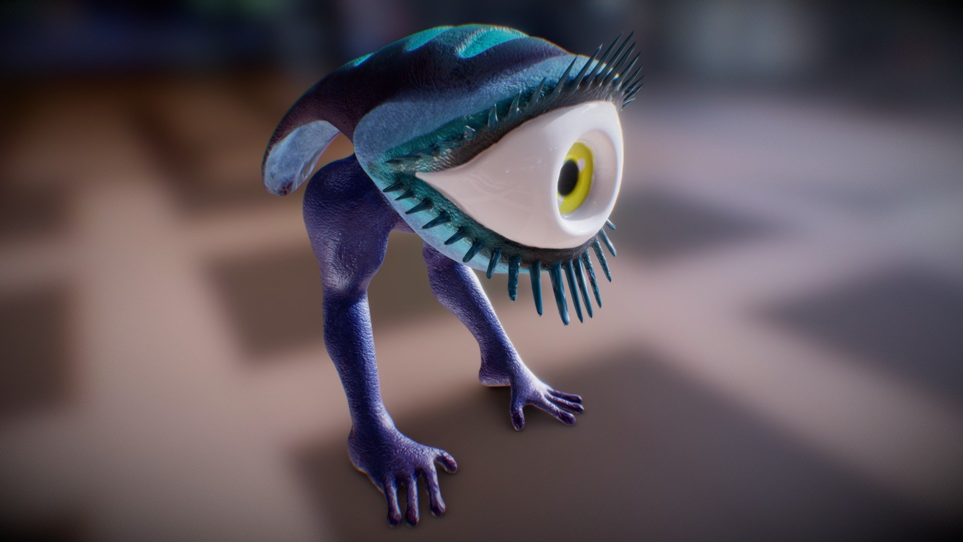 One Eyed Monster Dude - Download Free 3D model by freckt. (@kevinwalter ...