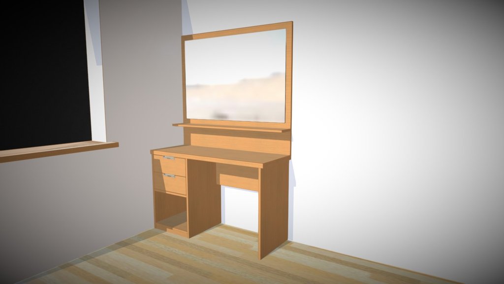 Dressing Table - 3D model by All Wardrobes (@olmi) [2a9ecca] - Sketchfab