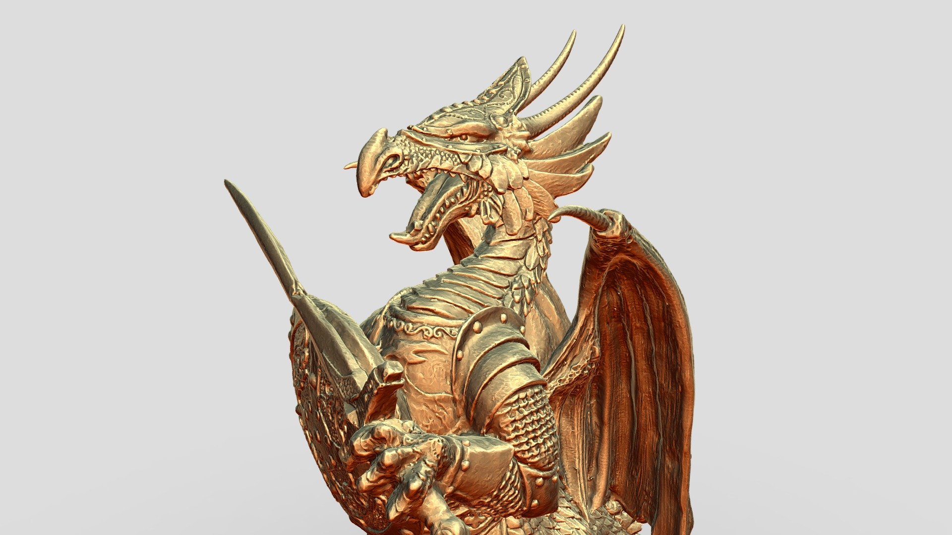 Dragon-stl - Download Free 3D model by Diana Liu (@Diana123456 ...
