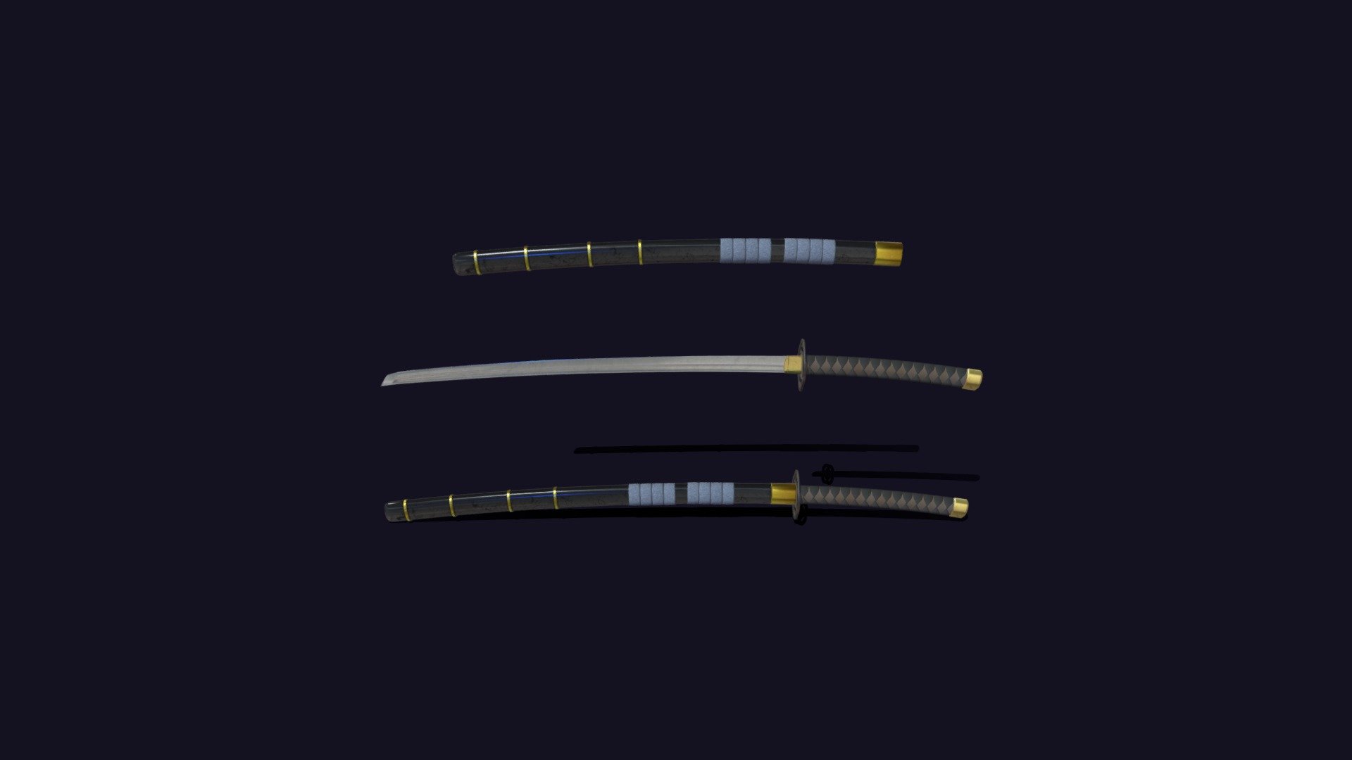 Katana - 3D model by Adi_Sin [2a9f7b3] - Sketchfab
