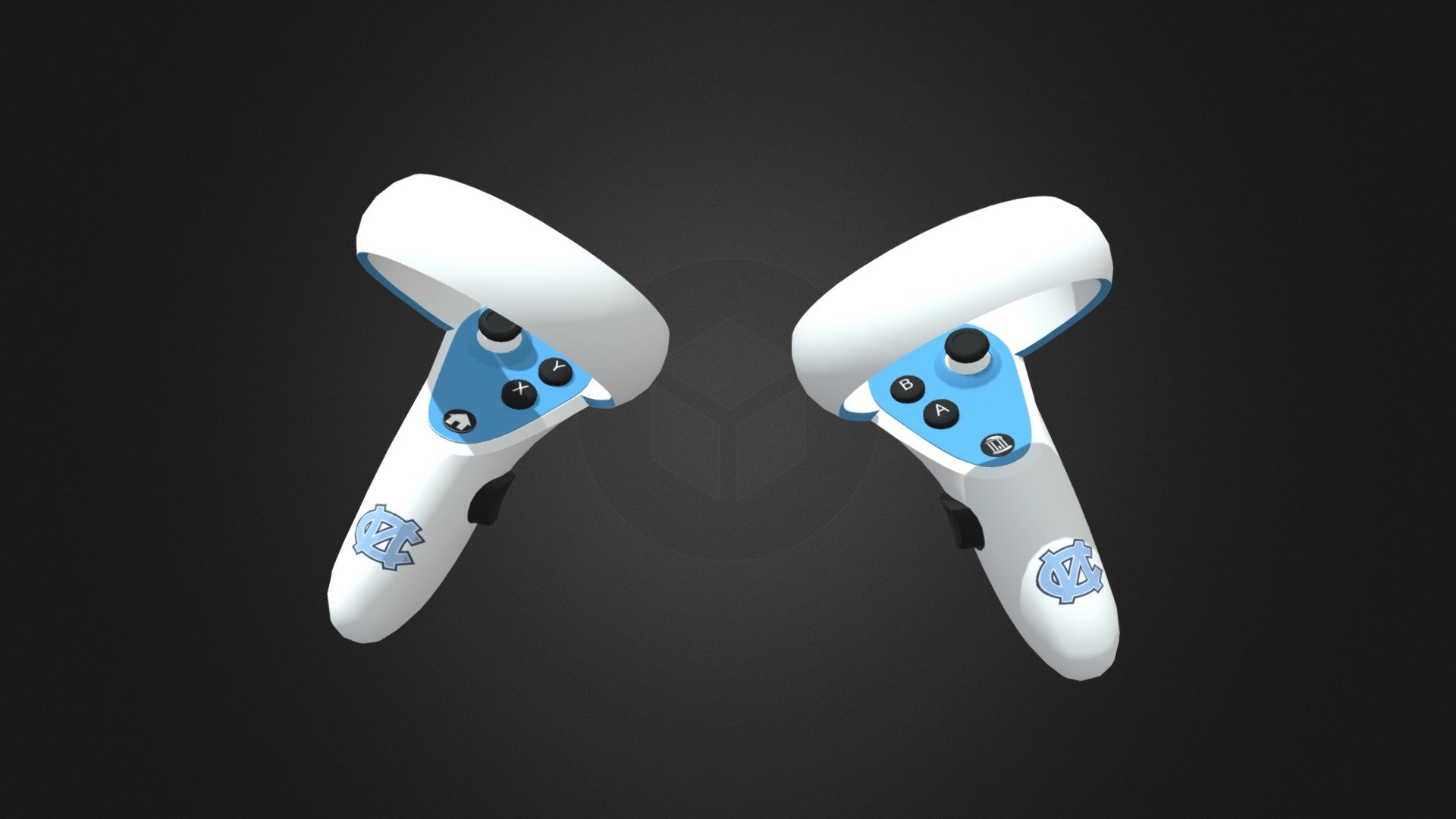 UNC Branded Oculus Quest Controllers - 3D model by Brad Erickson ...