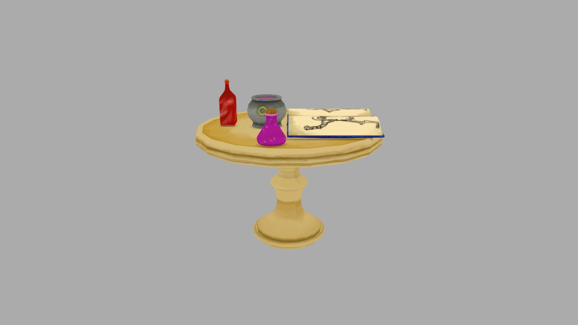 Alchemy Table - 3D model by Jacob Mac (@boco98) [2aa3c61] - Sketchfab