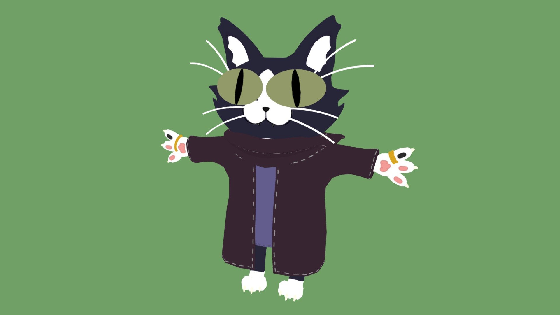 funny cat - 3D model by 3Dchant [2aa5654] - Sketchfab