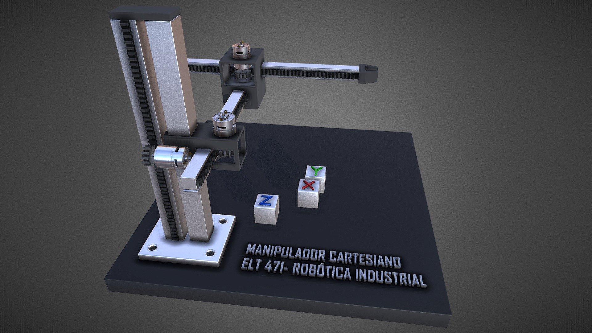 Manipulador Cartesiano - 3D model by Guilherme Albuquerque (@Guilherme ...