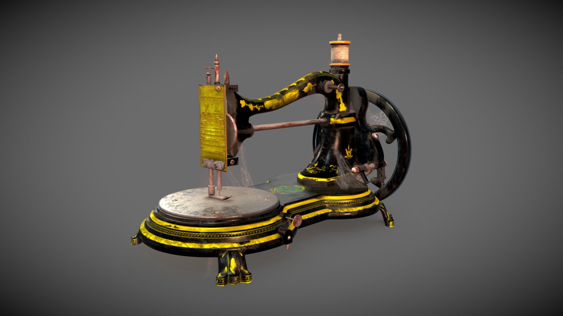 Old Sewing Machine - 3D model by Lyzzerd [2aa7e2b] - Sketchfab