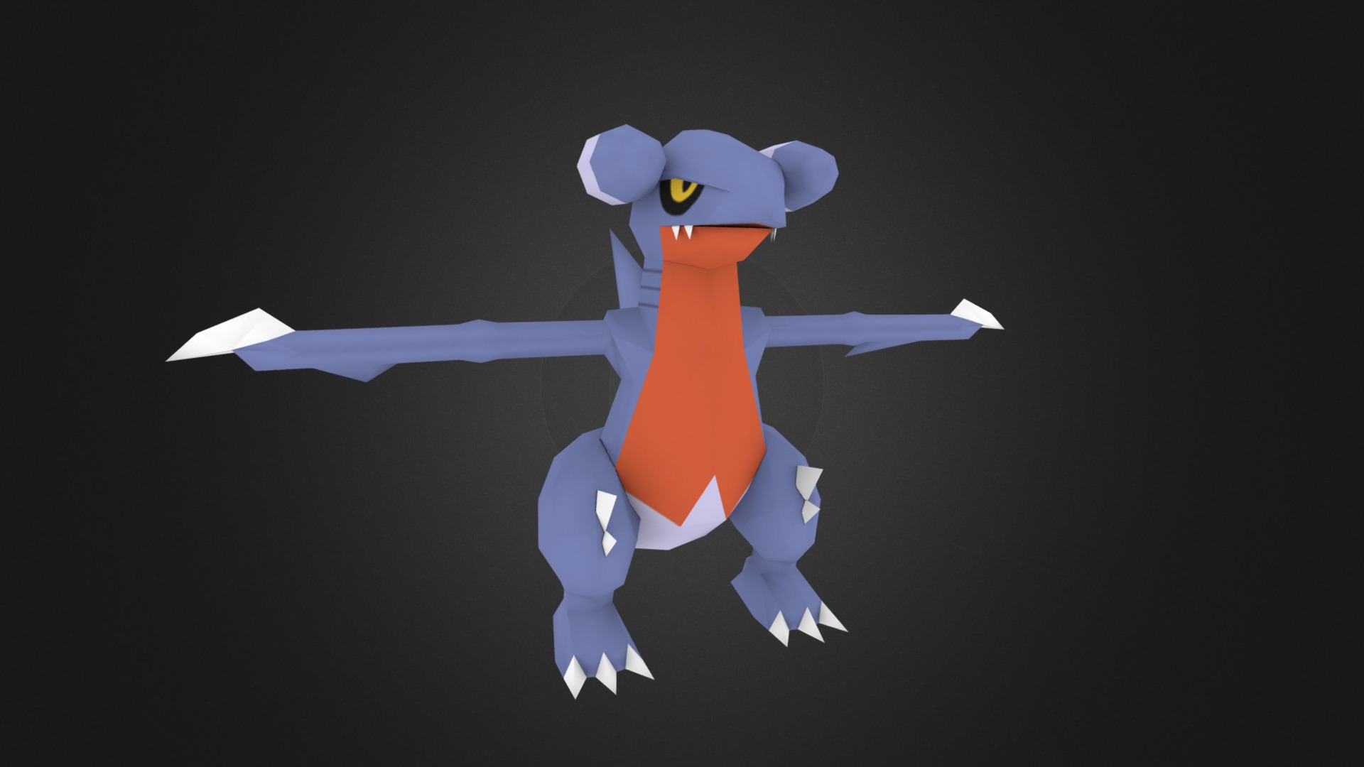 444 Gabite - 3D model by joshua_da [2aa927e] - Sketchfab